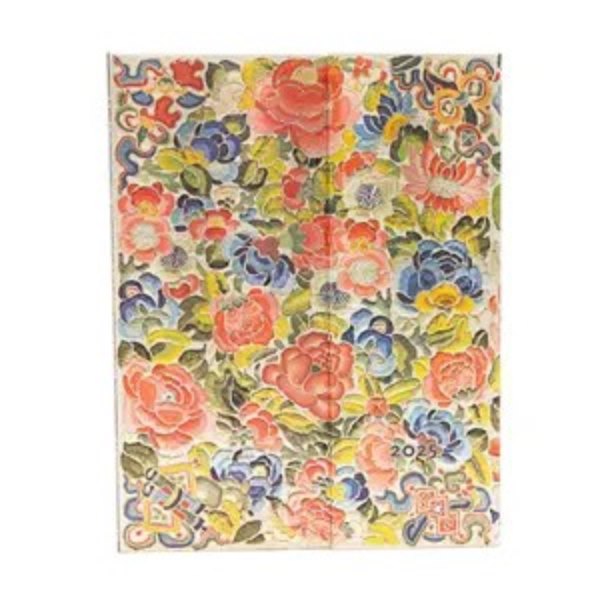 (H/B) 12-month planner 2025 pear garden, peking opera embroidery ultra ...