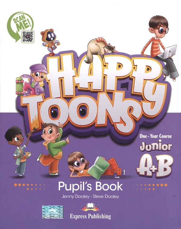 (PUPIL'S PACK) Happytoons junior A+B one year course - DOOLEY JENNY ...