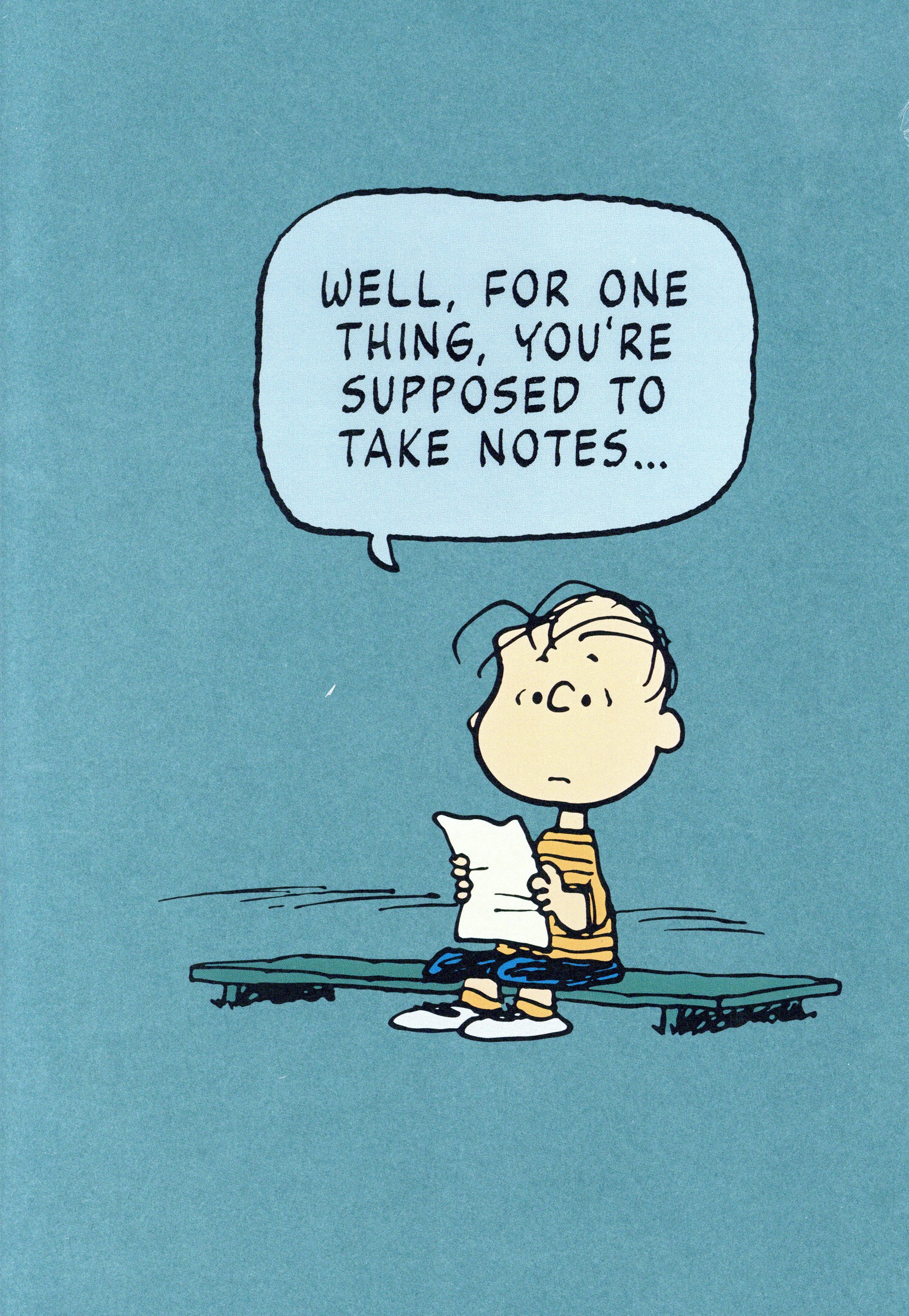 Le Peanuts Linus Single Cahier Xl - Βιβλιοπωλείο Πολιτεία