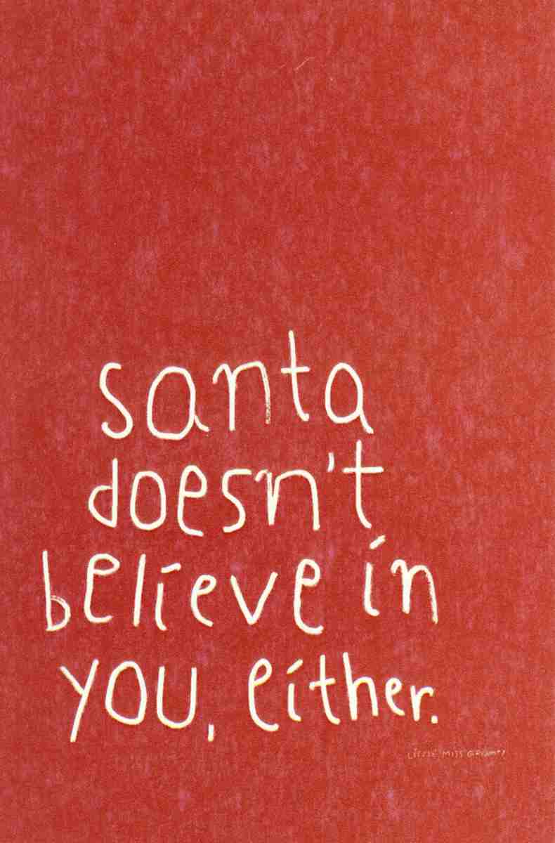 Santa Exists // Card Postal - Βιβλιοπωλείο Πολιτεία